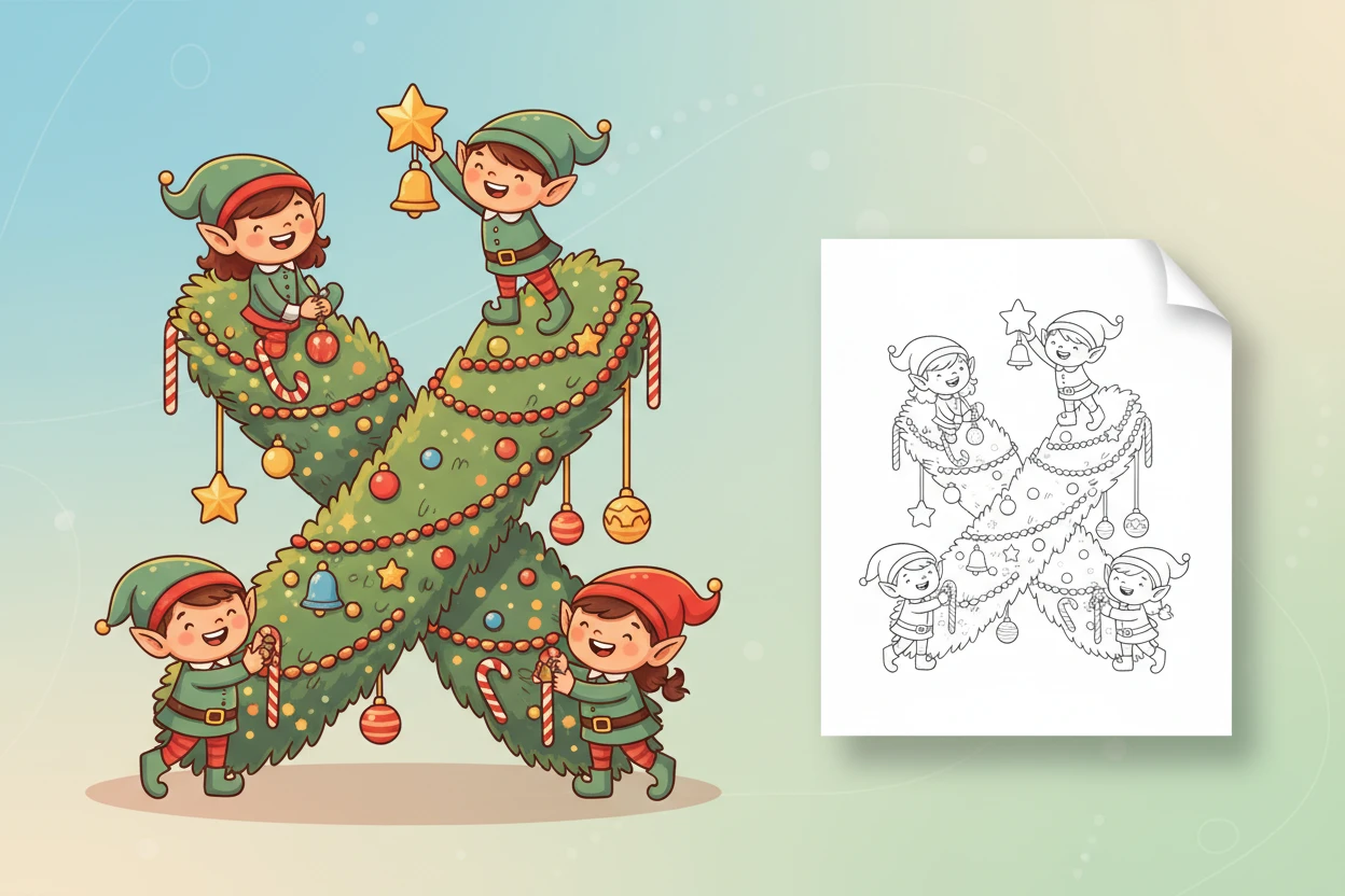 26 Best Christmas Alphabet Coloring Pages | Free Printable P