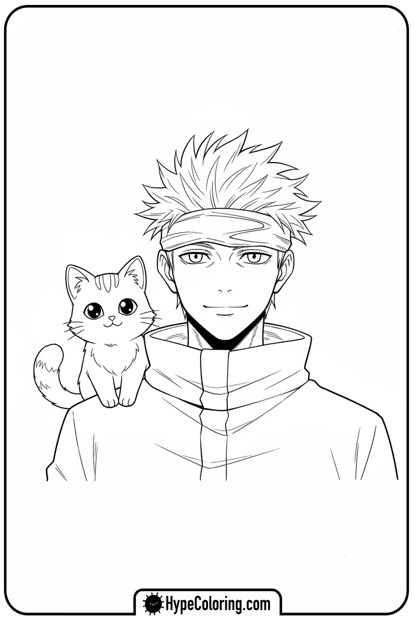 20 Gojo Coloring Pages: Free Printable Fun for All Ages