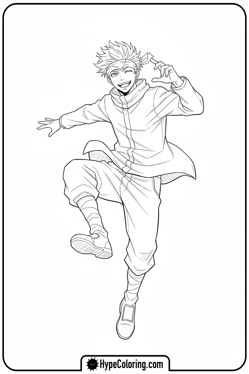 20 Gojo Coloring Pages: Free Printable Fun for All Ages