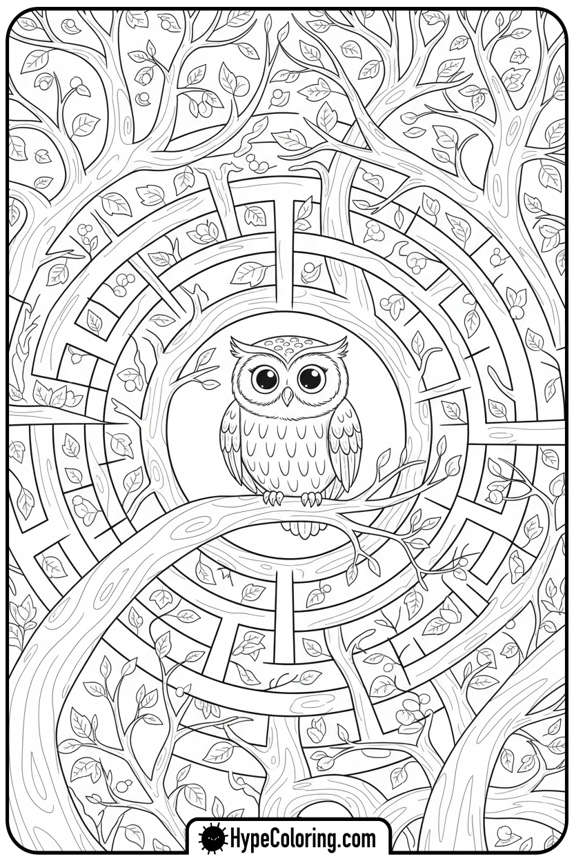 20 Free Printable Maze Coloring Pages for Kids