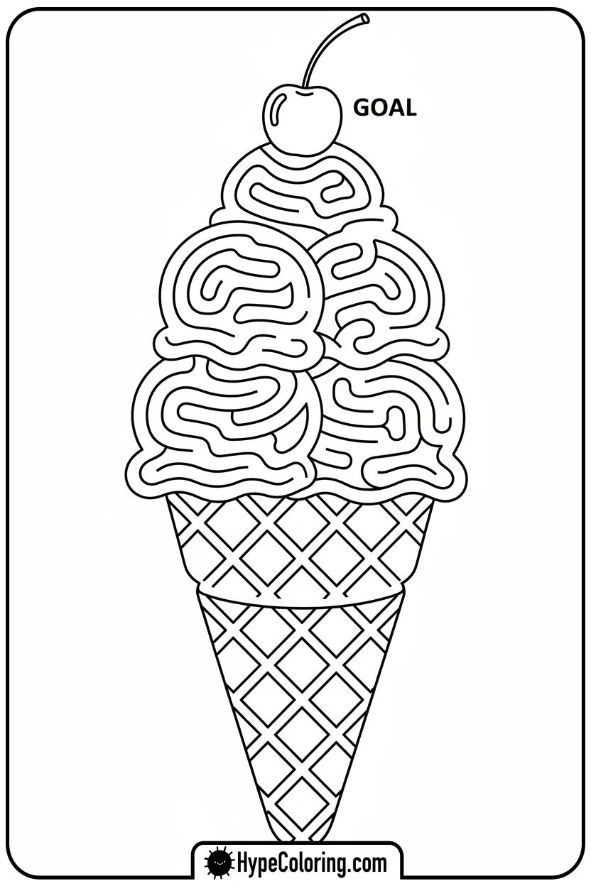 20 Free Printable Maze Coloring Pages for Kids